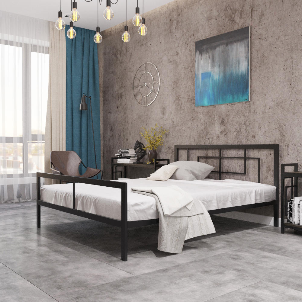 Кровать Квадро 1800х1900 (6749 грн.) Металл Дизайн Лофт - купить ...